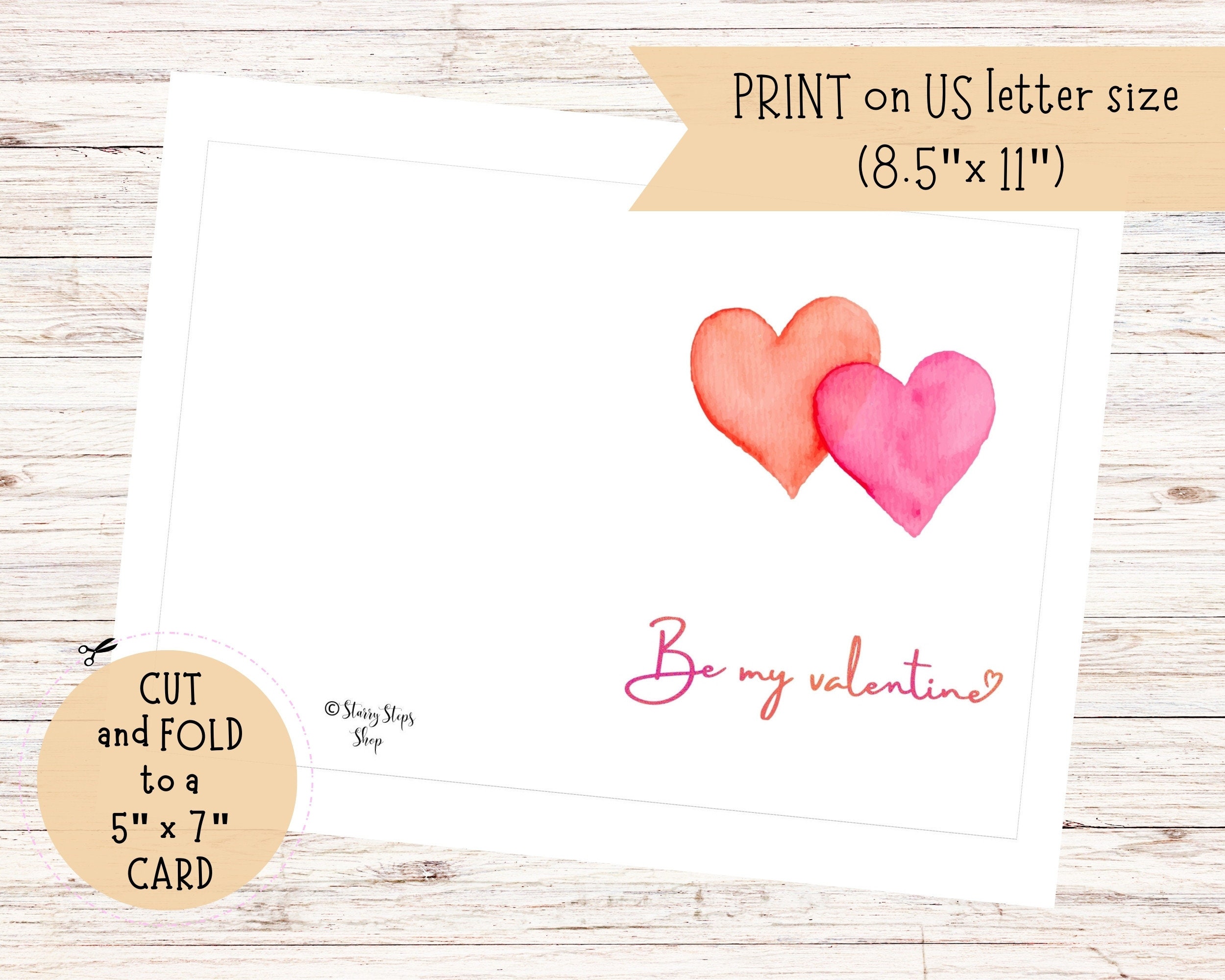 Be My Valentine Printable Card | Valentines Day Card Digital Download ...