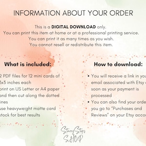 Motivational Mini Cards, Printable Affirmation Cards, Encouragement and ...