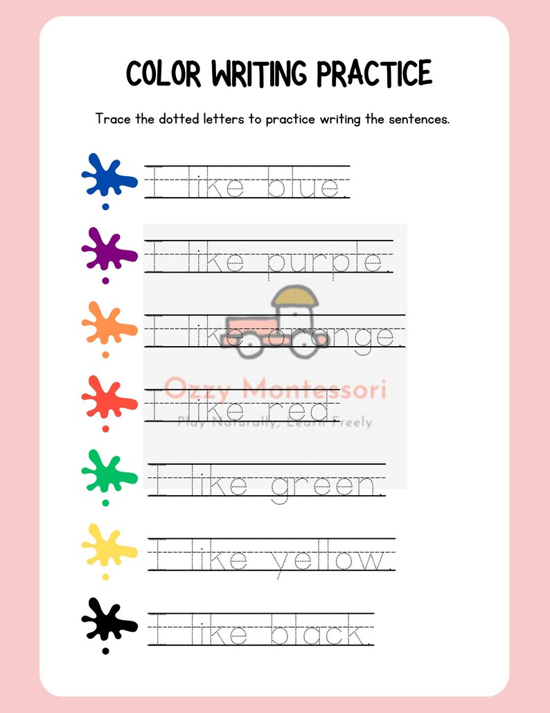 Grade 1 Writing Practice - Etsy