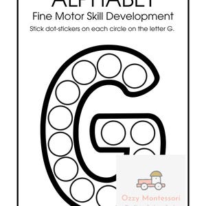 Alphabet Fine Motor Skill Development Alphabet Dot Marker Pages DIGITAL ...