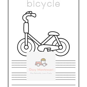 Black White Transport Writing Book - Coloring Book - DIGITAL ...