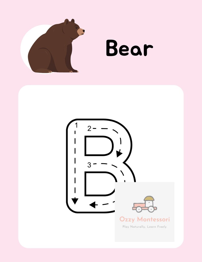 26 Letter Tracing Activities - Uppercase Series - ABC Animals Letter ...