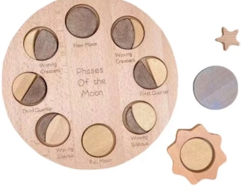 Moon Phase Puzzle - Etsy