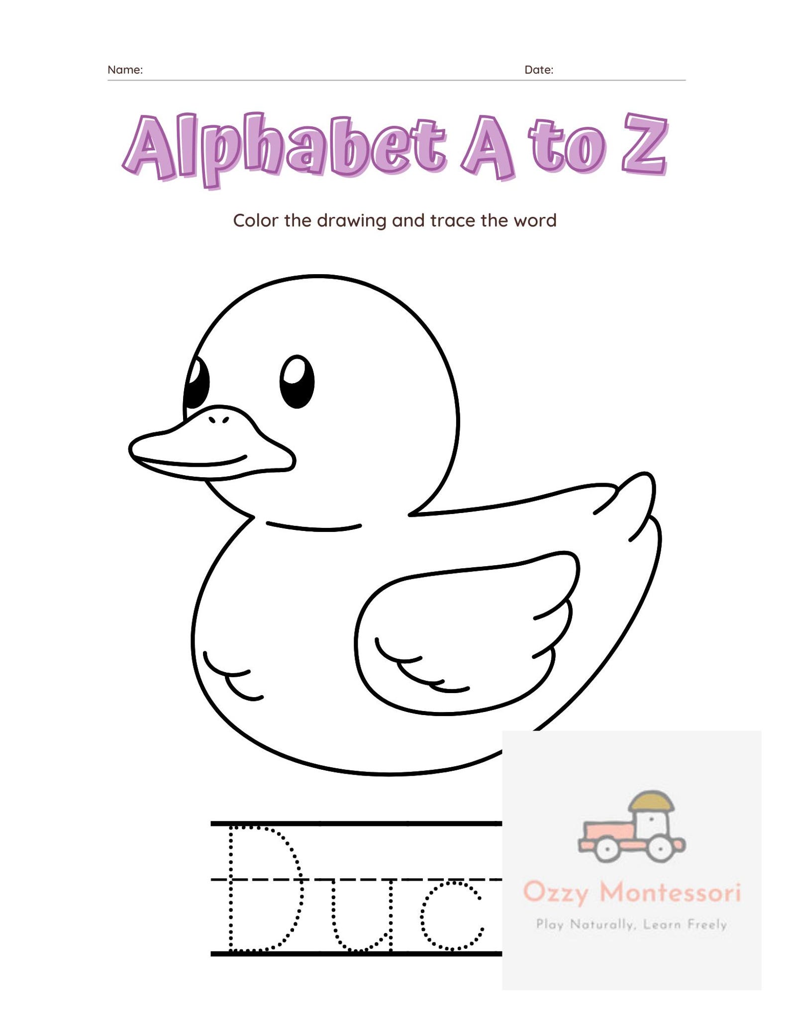 Tracing Sheet, Handwriting Worksheet, A, B, C, ... Z All Page Printable ...