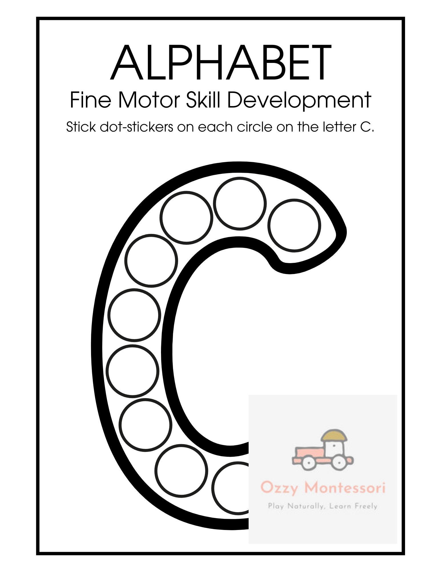 Alphabet Fine Motor Skill Development - Alphabet Dot Marker Pages ...