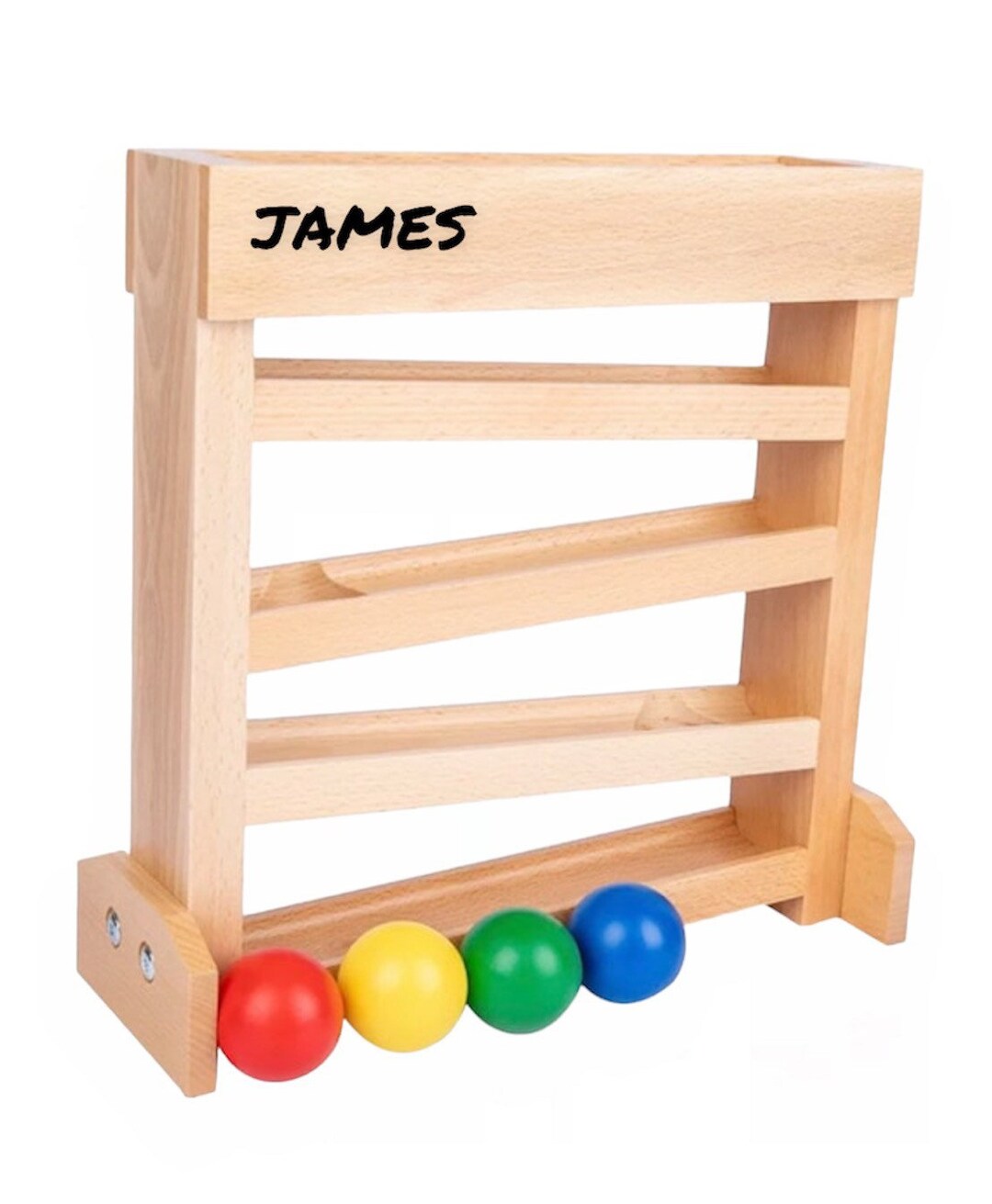 PERSONALIZED Montessori Ball Tracker | Baby & Toddler Developmental Toy ...