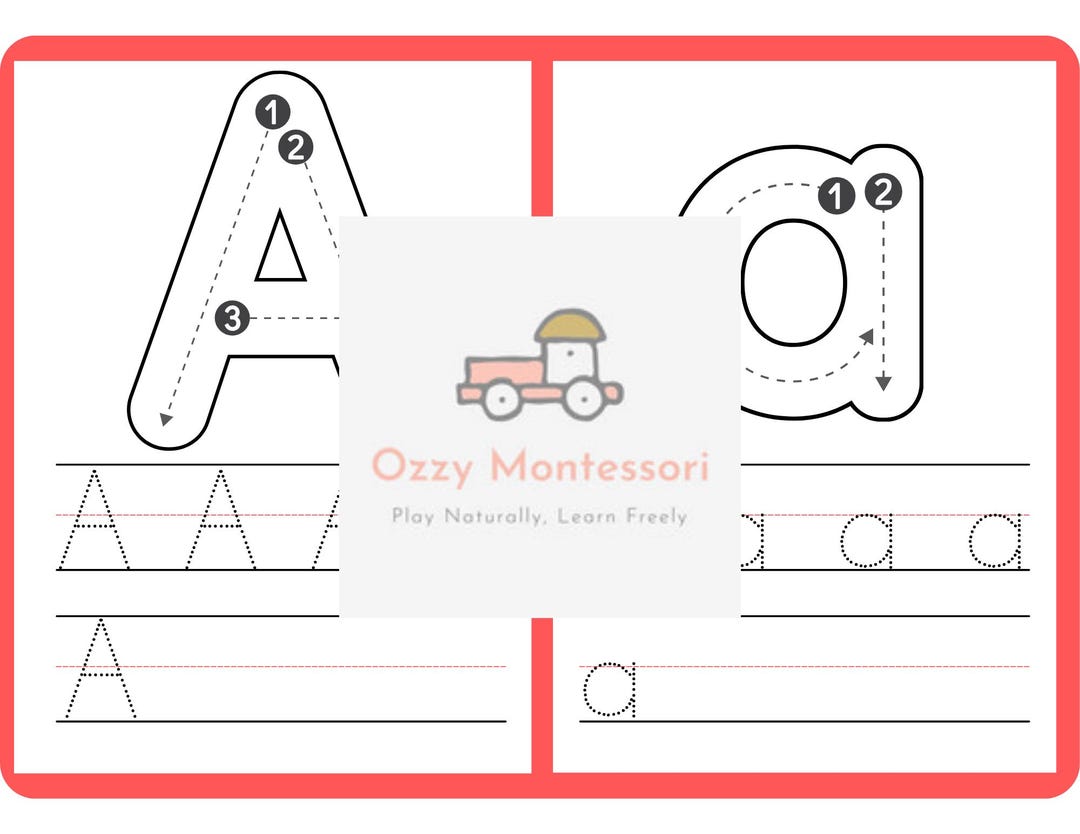 26 Letter Tracing Activity Book - Kindergarten Letter Activity Book ...