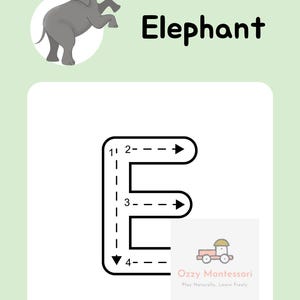 26 Letter Tracing Activities - Uppercase Series - ABC Animals Letter ...