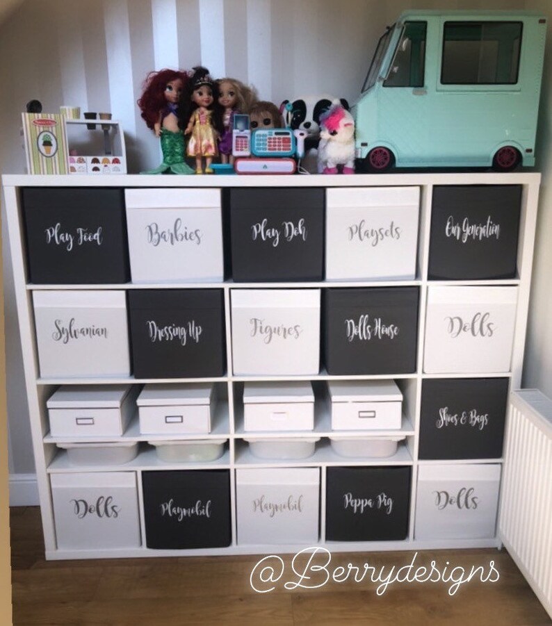 Kallax Drona Text Only Storage Label IKEA Toys Labels Decals | Etsy