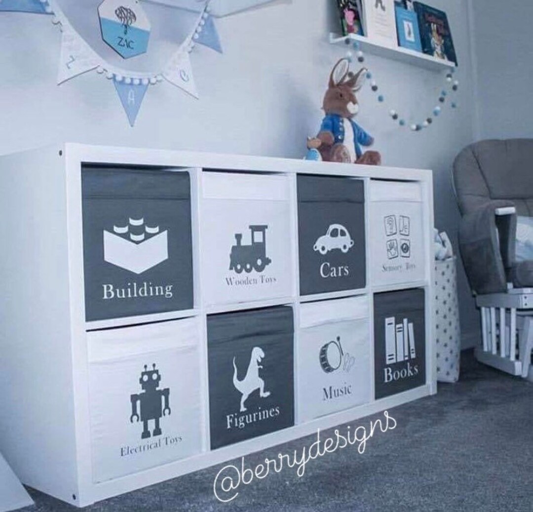 Kallax Drona Labels Personalised Lables, Vinyl Decals, Toy Organisation ...