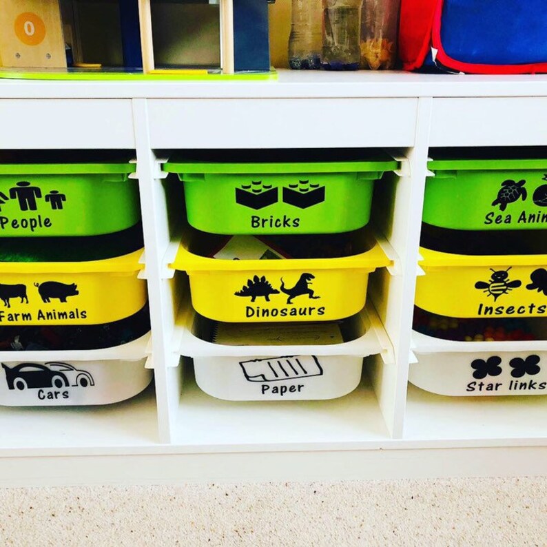 Trofast Labels IKEA Small - Etsy UK