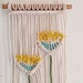 Native Flowers Macrame Wall Hanging, Macrame Wall Hanging, Boho Wall ...