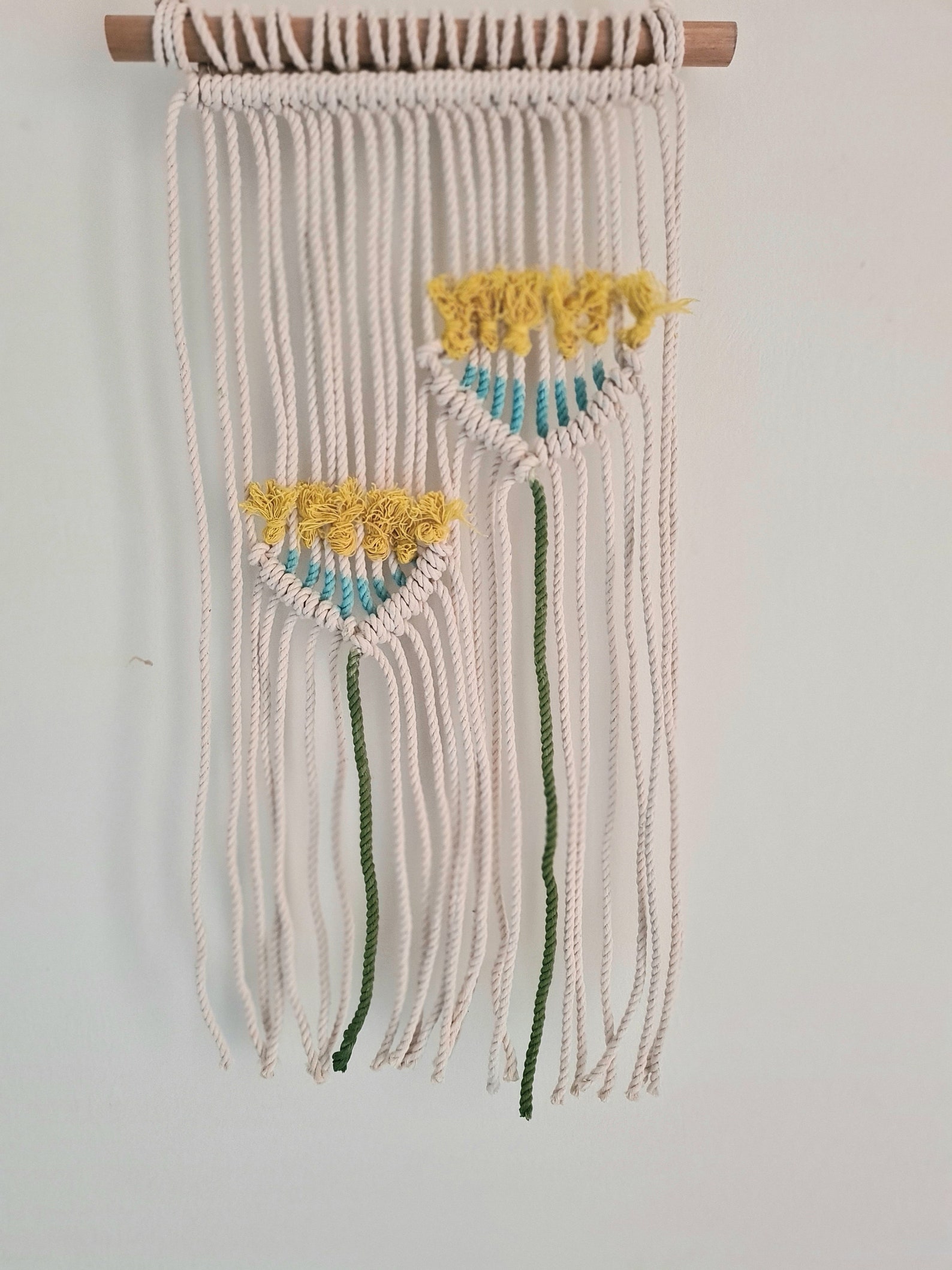 Native Flowers Macrame Wall Hanging, Macrame Wall Hanging, Boho Wall ...