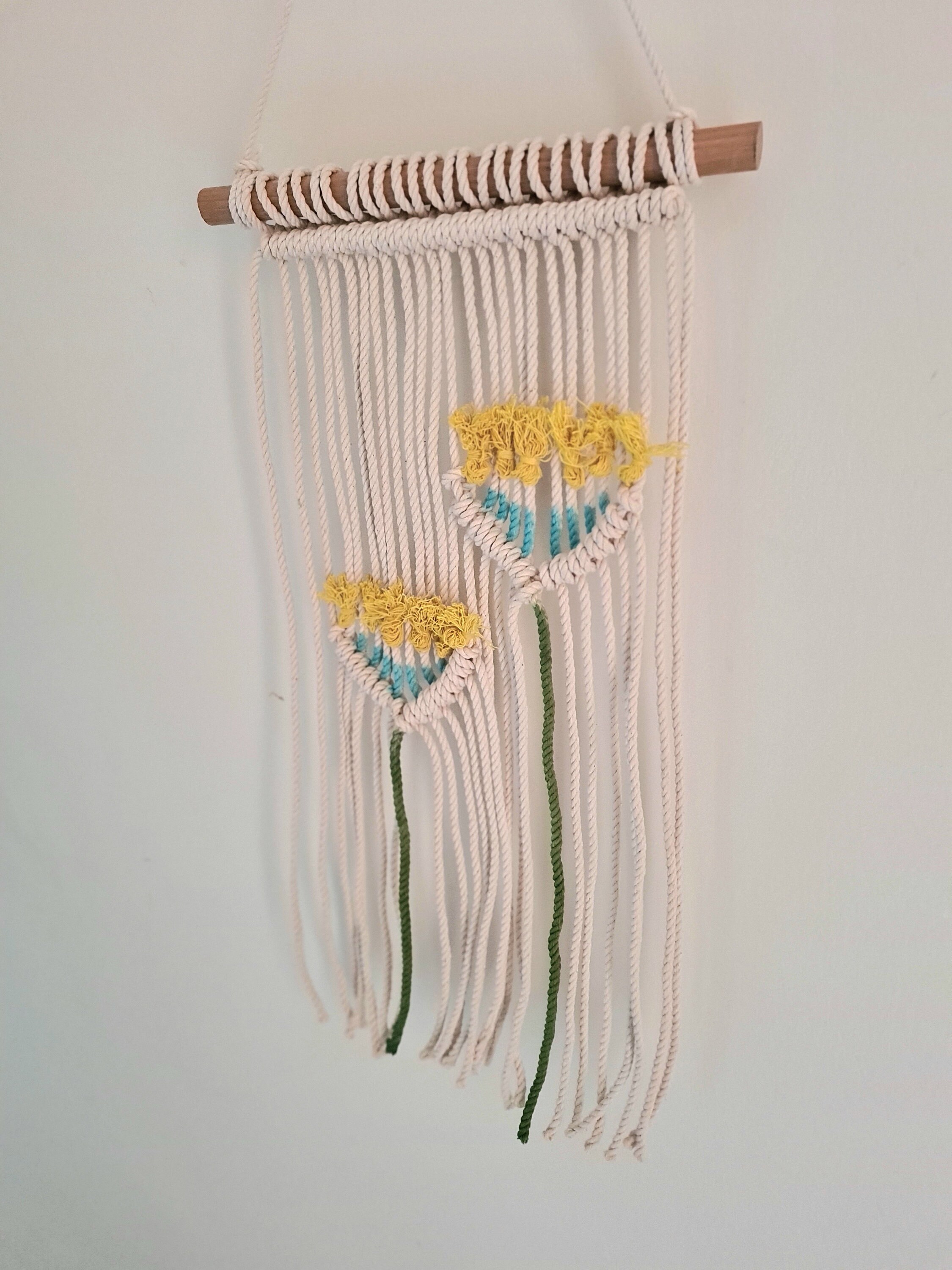 Native Flowers Macrame Wall Hanging, Macrame Wall Hanging, Boho Wall ...