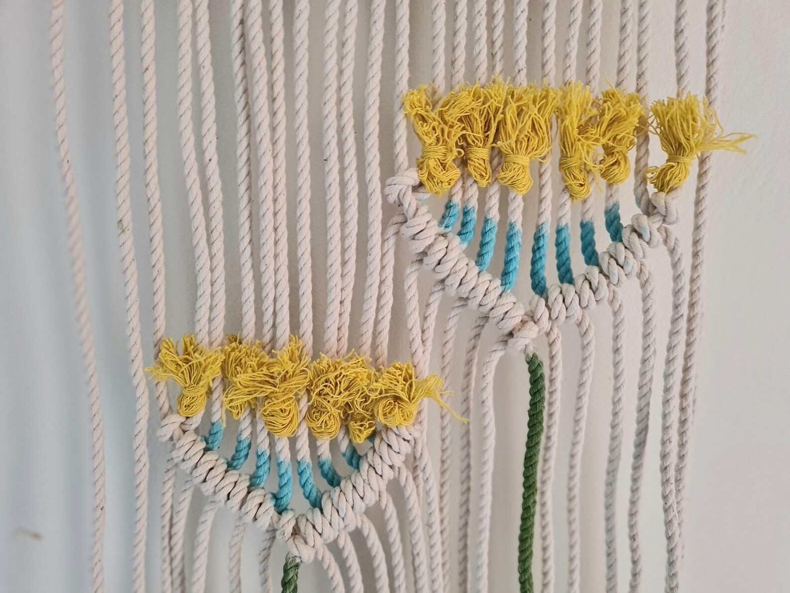 Native Flowers Macrame Wall Hanging, Macrame Wall Hanging, Boho Wall ...