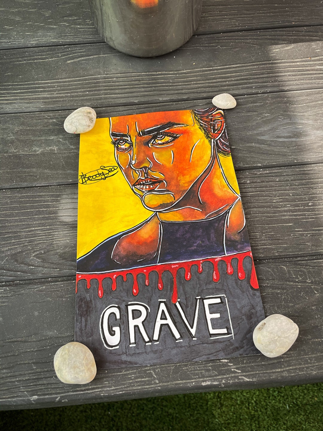 Grave Movie Poster Watercolor - Etsy