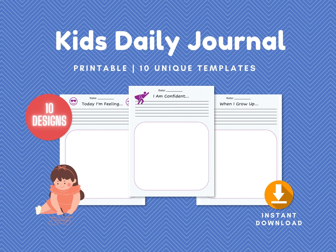 Kinder Journal Printable, digitaler Download, Aktivitäten Downloads für ...