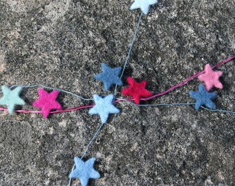 Fabric star garland | Etsy