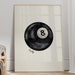 Vintage Pool Ball Print, Lucky 8 Ball Wall Art, Retro Hand Drawn Poster ...