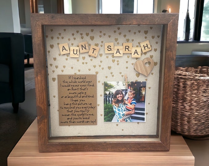 Aunt Mother's Day Gift, Gift for Aunt, Mother's Day Shadow Box, Paper ...