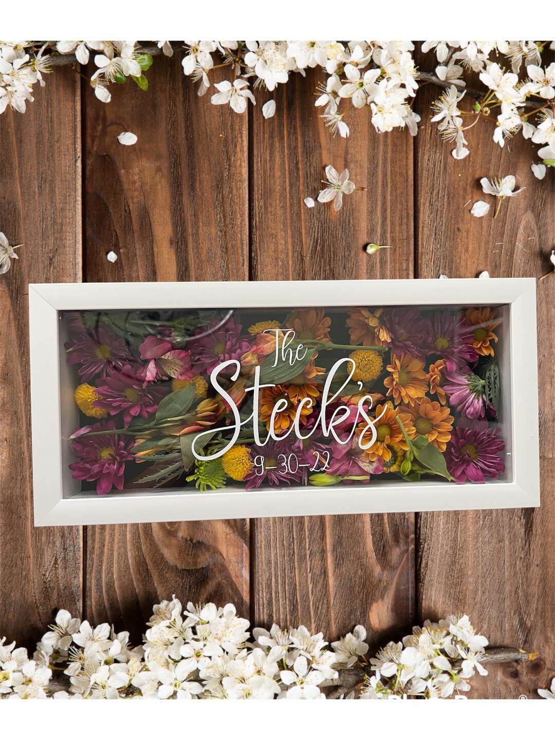 Wedding Shadowbox With Names and Date Wedding Gift Customized - Etsy