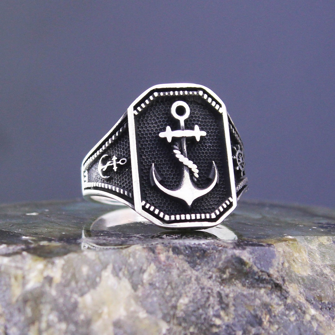 Solid 925 Sterling Silver Turkish Handmade Sailor's Anchor - Etsy