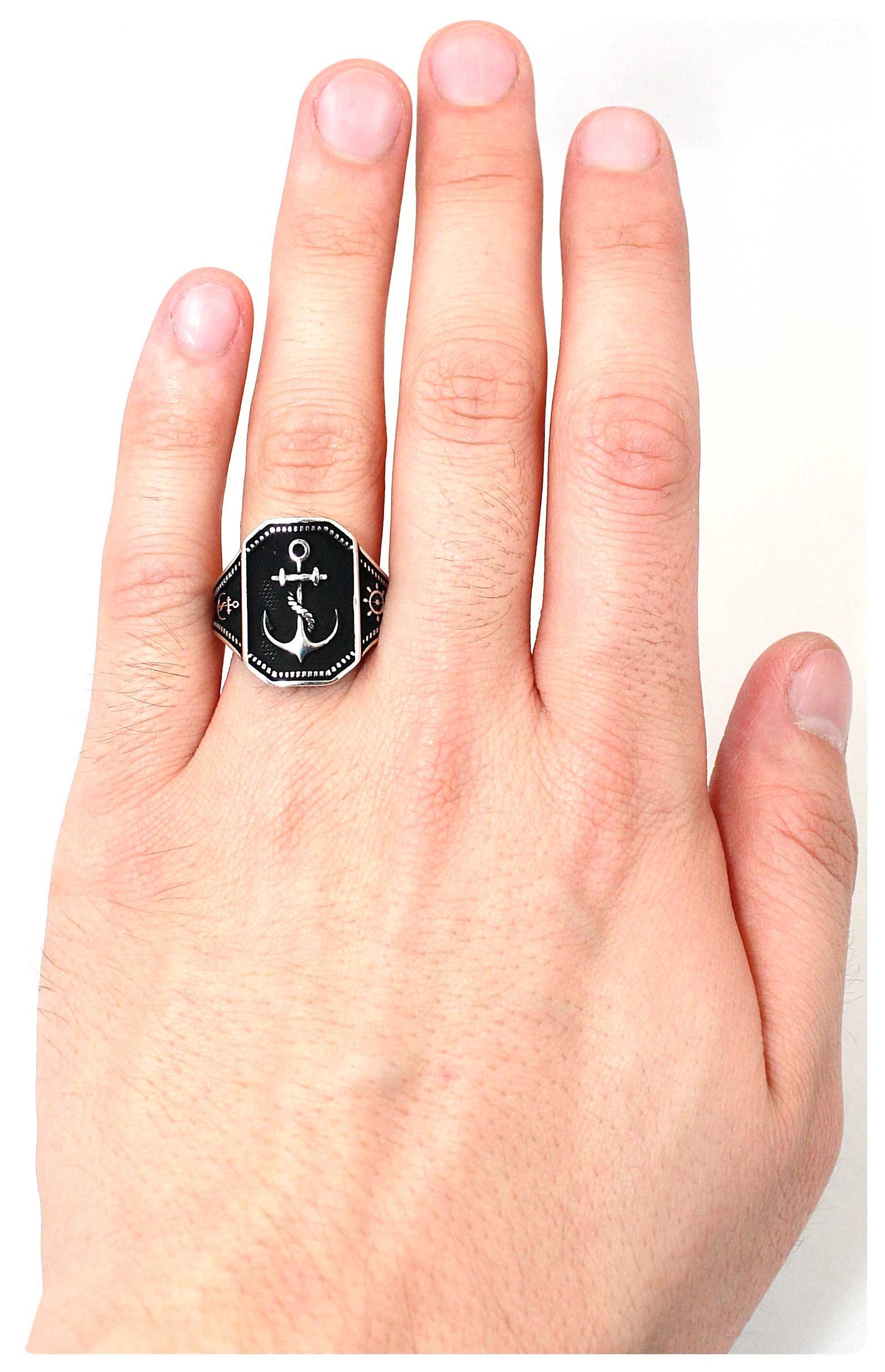 Solid 925 Sterling Silver Turkish Handmade Sailor's Anchor | Etsy