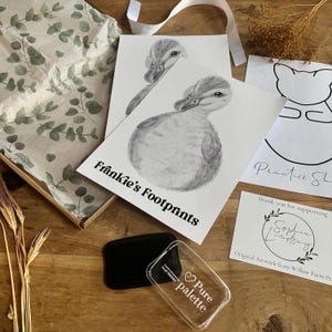Baby’s First Footprint Pencil Duckling Print, Footprint Art ...