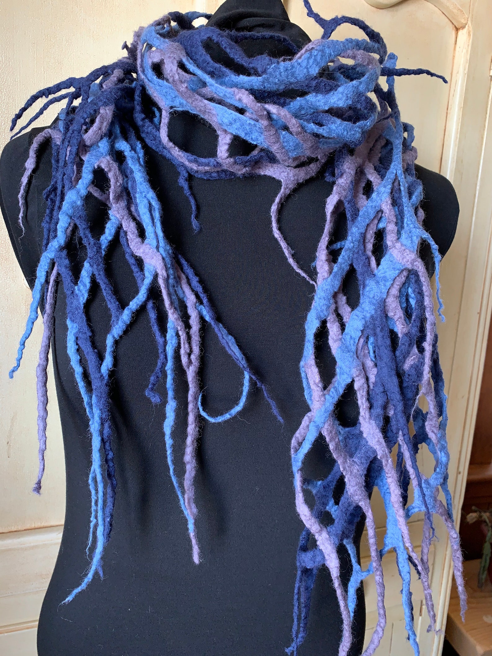 100% Merino Wool Fishnet Scarves - Etsy