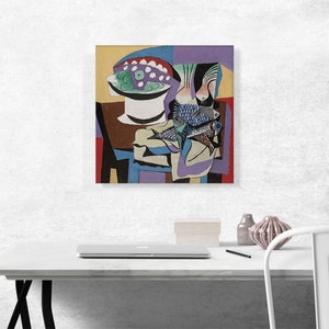 ARTCANVAS Still Life With Fish 1923 by Pablo Picasso Canvas Art Print ...