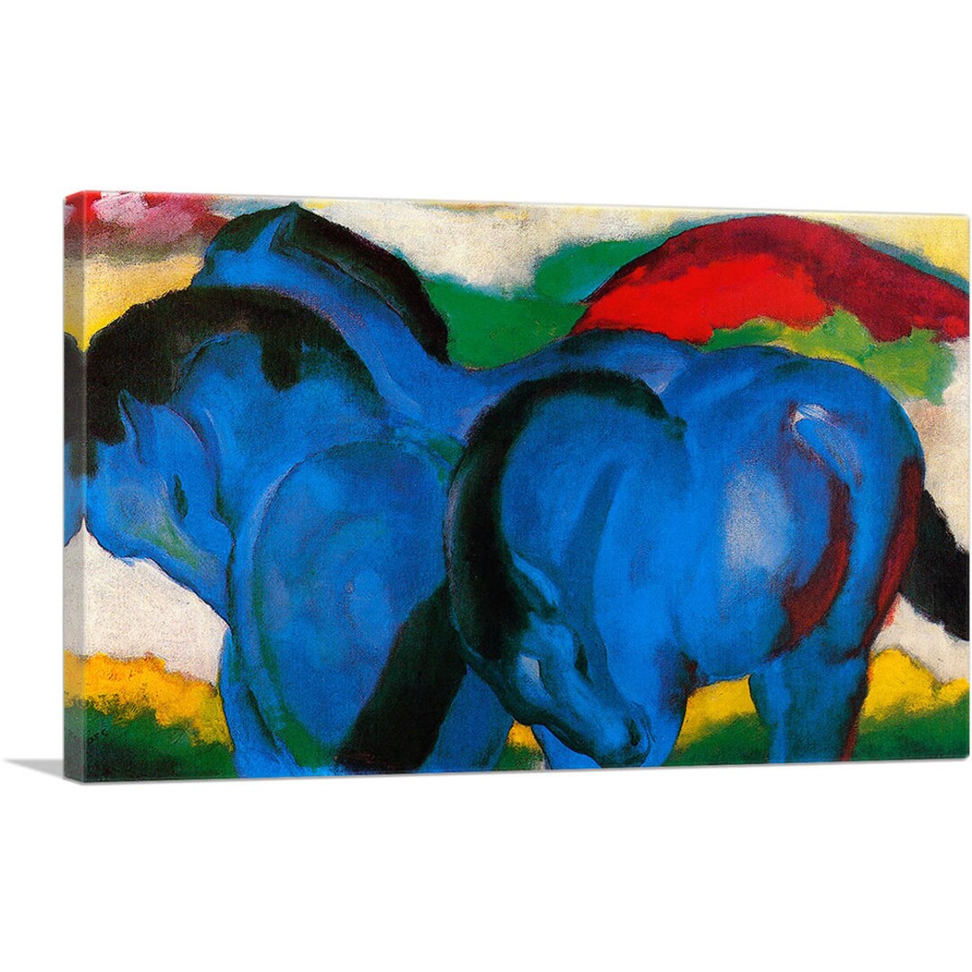 ARTCANVAS the Large Blue Horses 1911 by Franz Marc Canvas Art Print - Etsy