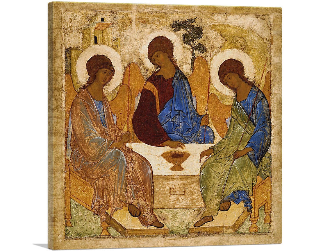 ARTCANVAS the Holy Trinity Canvas Art Print by Andrei Rublev - Etsy