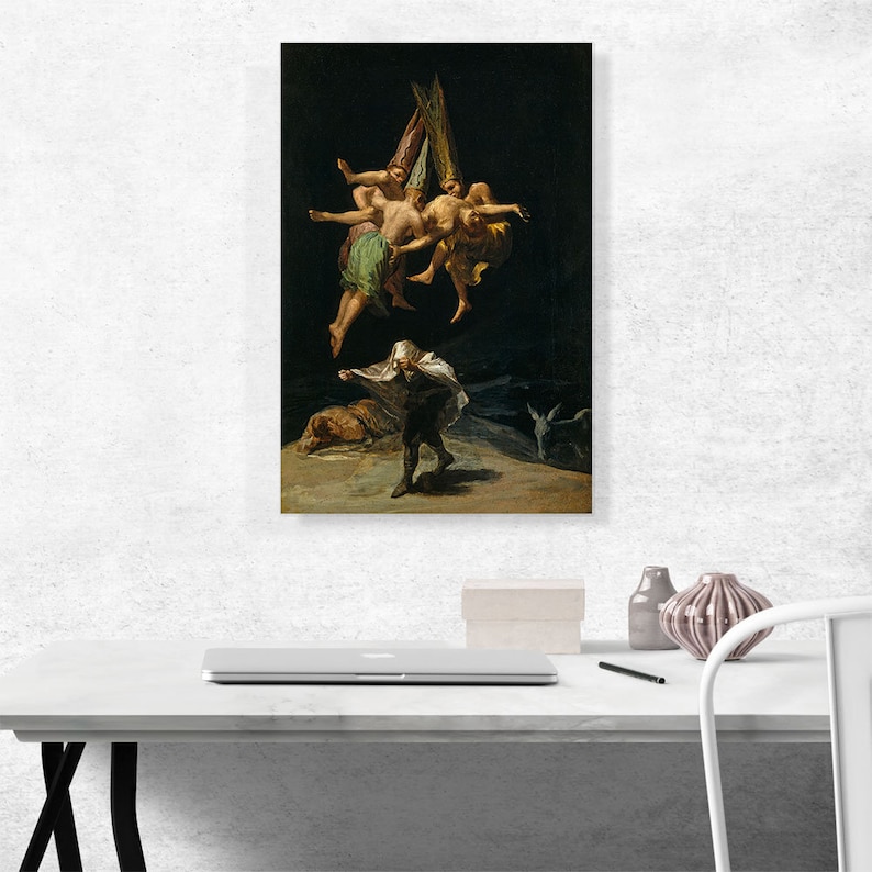 ARTCANVAS the Witches Flight 1798 by Francisco De Goya Canvas Art Print ...