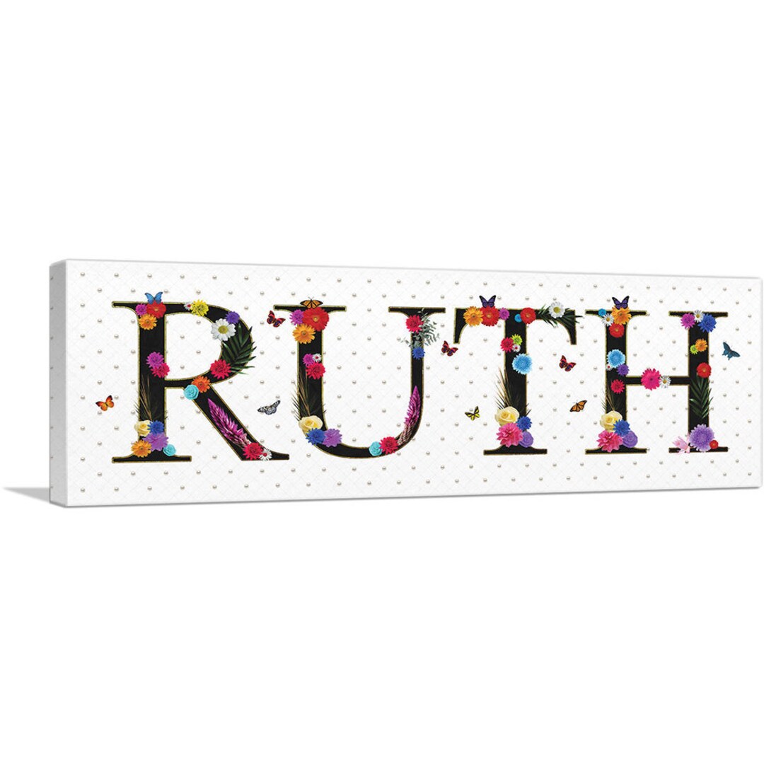 ARTCANVAS Ruth Girls Name Room Decor Canvas Art Print - Etsy
