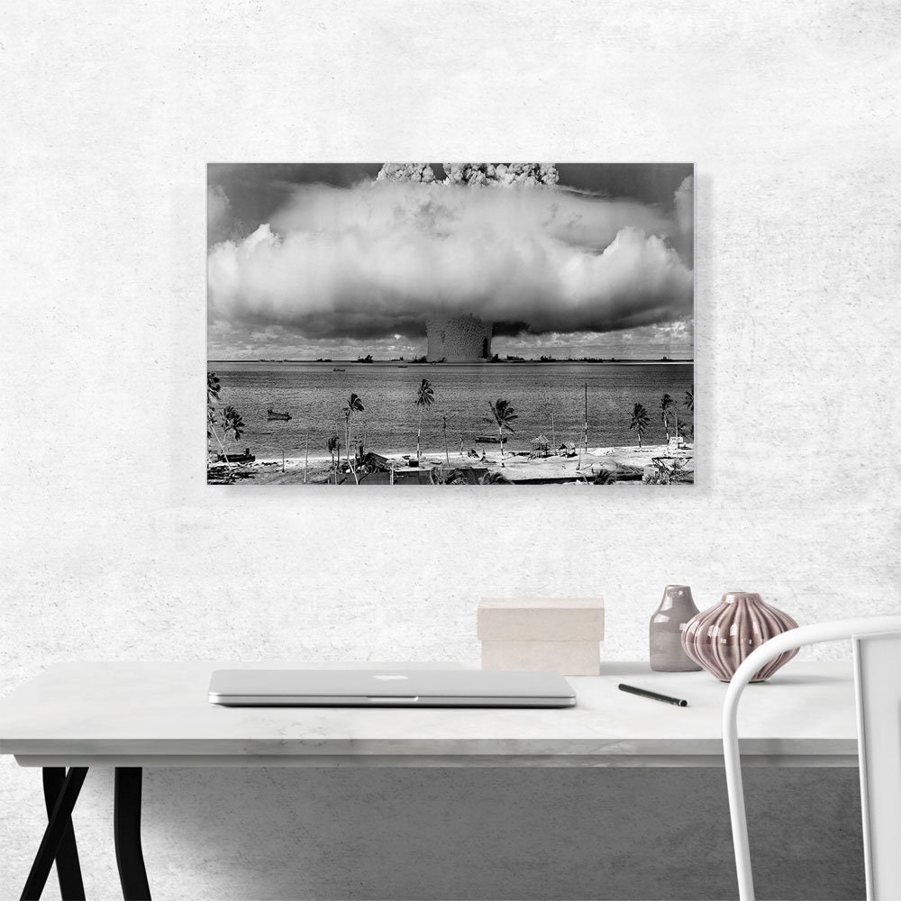 ARTCANVAS Atomic Cloud Nuclear Bomb Test Explosion Canvas Art | Etsy