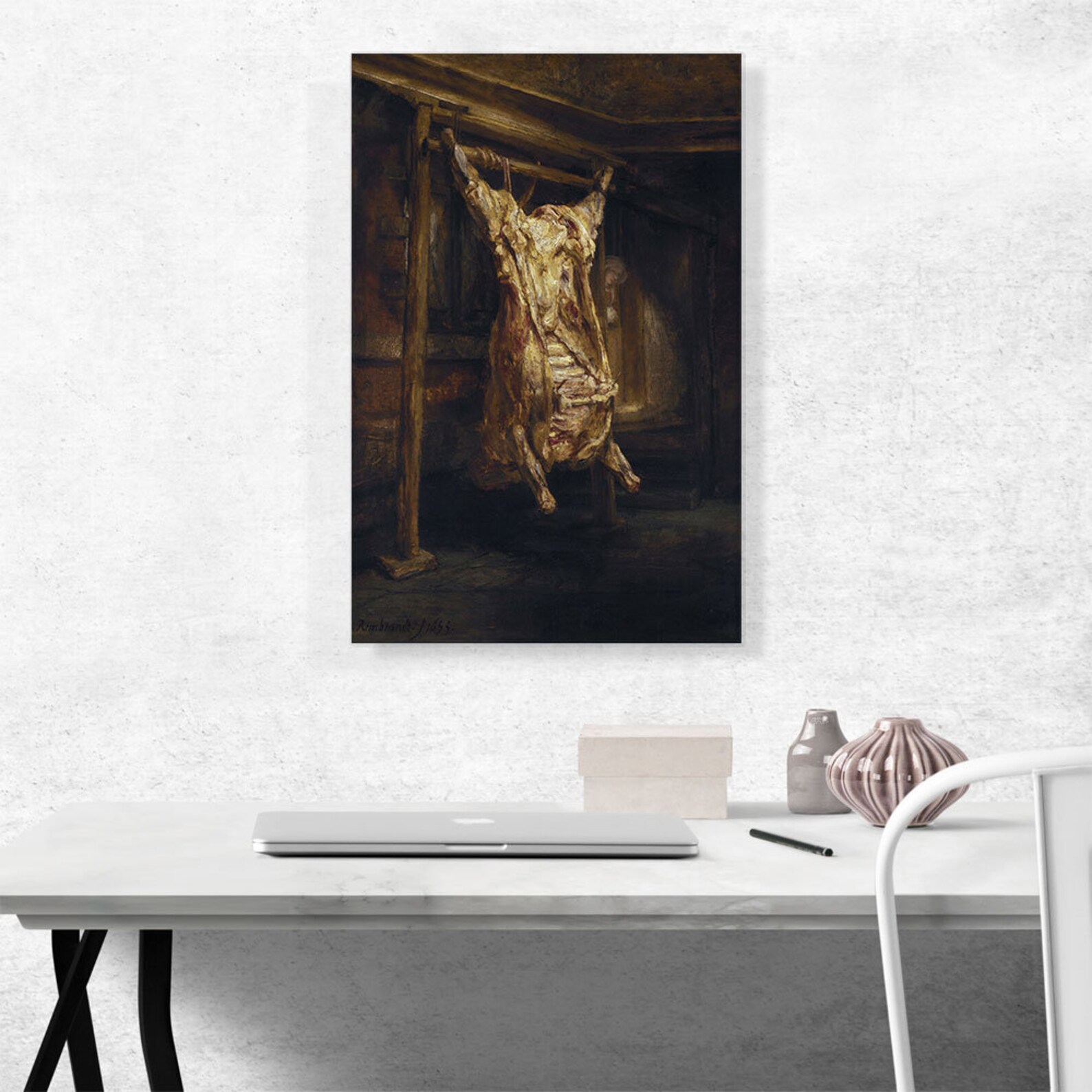 ARTCANVAS Slaughtered Ox 1655 by Rembrandt Van Rijn Canvas Art - Etsy