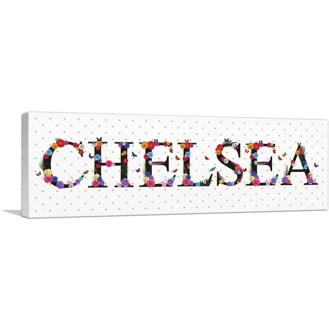 ARTCANVAS Chelsea Girls Name Room Decor Canvas Art Print - Etsy