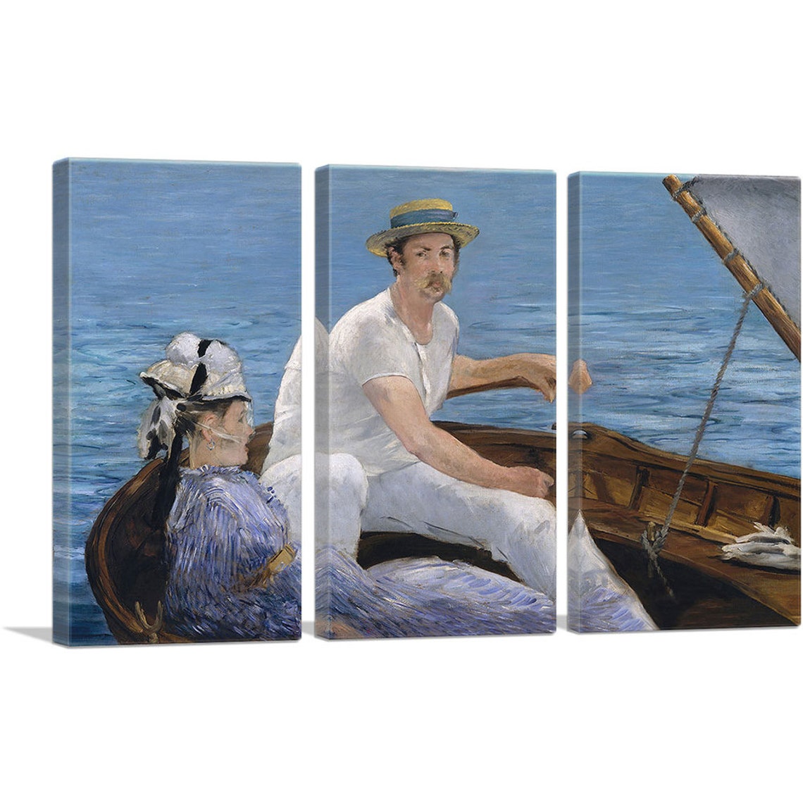 ARTCANVAS Boating 1874 by Edouard Manet Canvas Art Print - Etsy