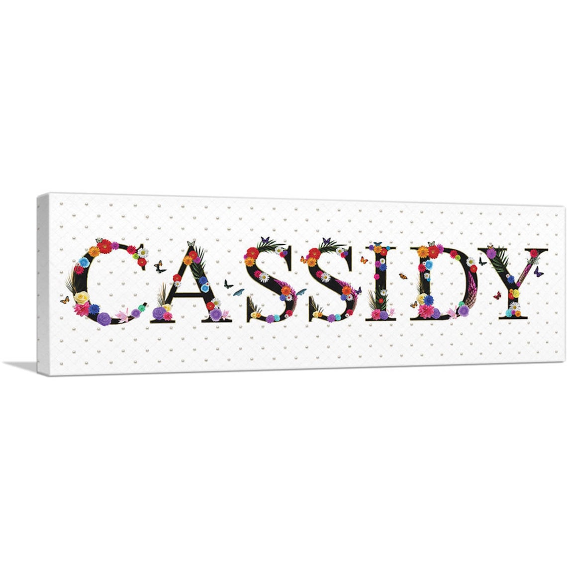 ARTCANVAS Cassidy Girls Name Room Decor Canvas Art Print - Etsy