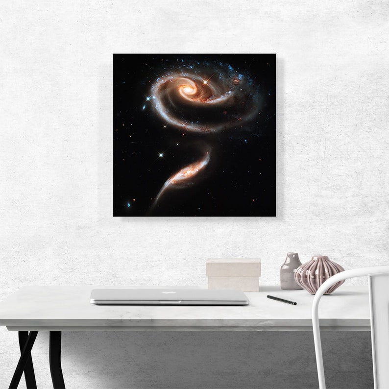 ARTCANVAS Hubble Telescope Galactic Rose Made Of Galaxies Arp | Etsy