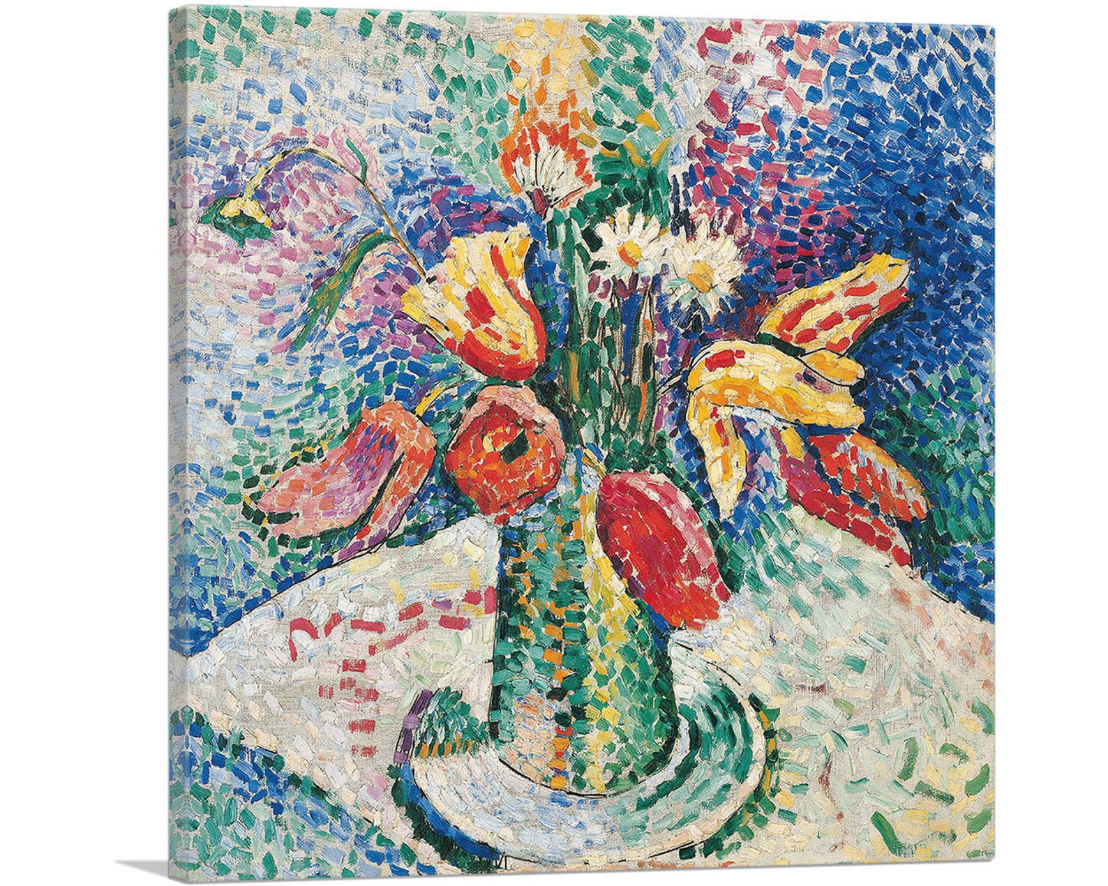 ARTCANVAS Tulips and Flowers in Vase 1905 by Henri Matisse - Etsy