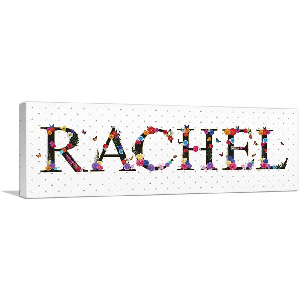 ARTCANVAS Rachel Girls Name Room Decor Canvas Art Print | Etsy