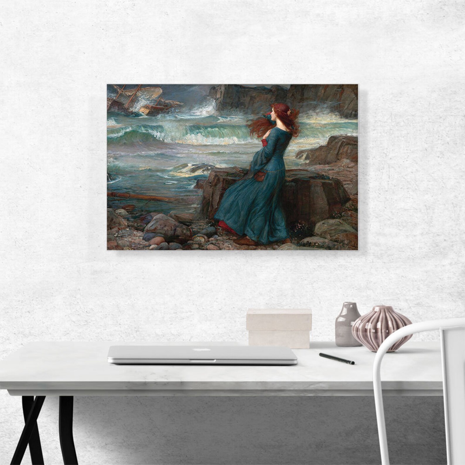 ARTCANVAS Miranda the Tempest 1916 by John William Waterhouse | Etsy
