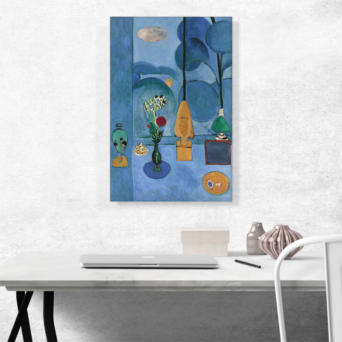 ARTCANVAS the Blue Window 1913 Canvas Art Print by Henri - Etsy