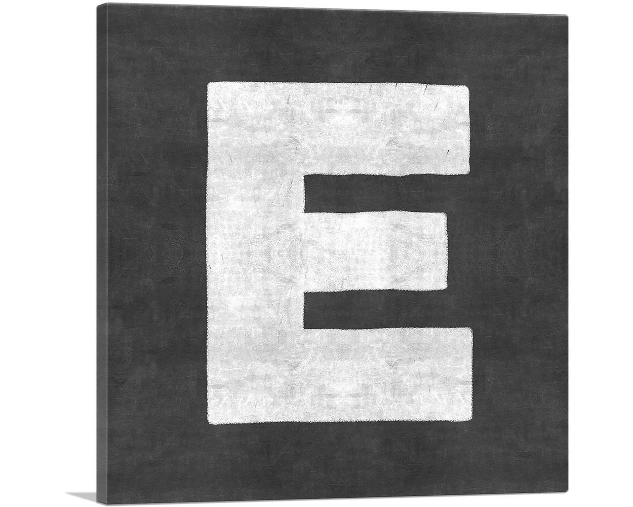 ARTCANVAS Chalkboard Alphabet Letter E Canvas Art Print | Etsy