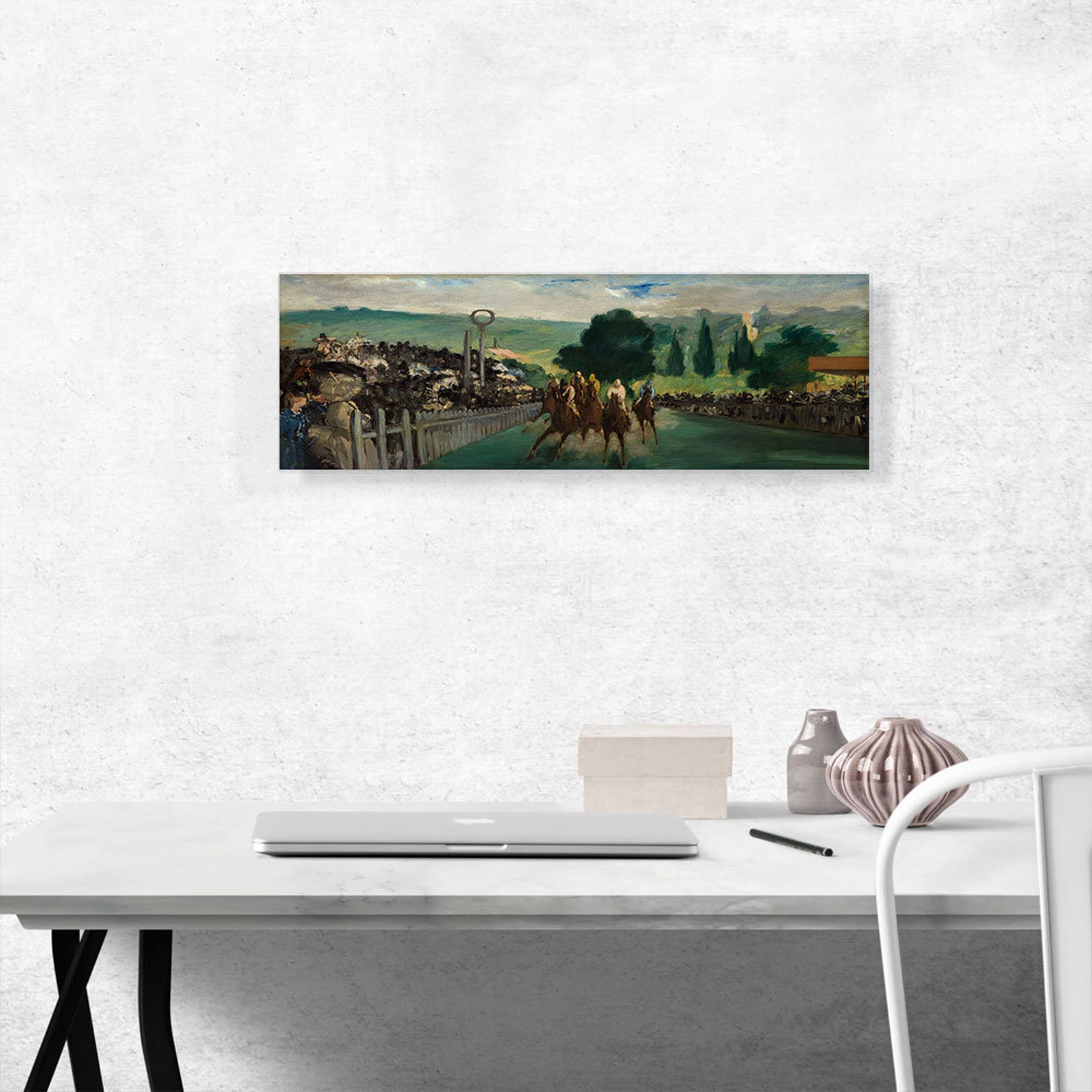 ARTCANVAS the Races at Longchamp 1866 by Edouard Manet Canvas Art Print ...