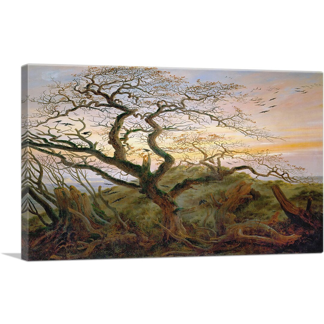 ARTCANVAS the Tree of Crows 1822 by Caspar David Friedrich Canvas Art ...