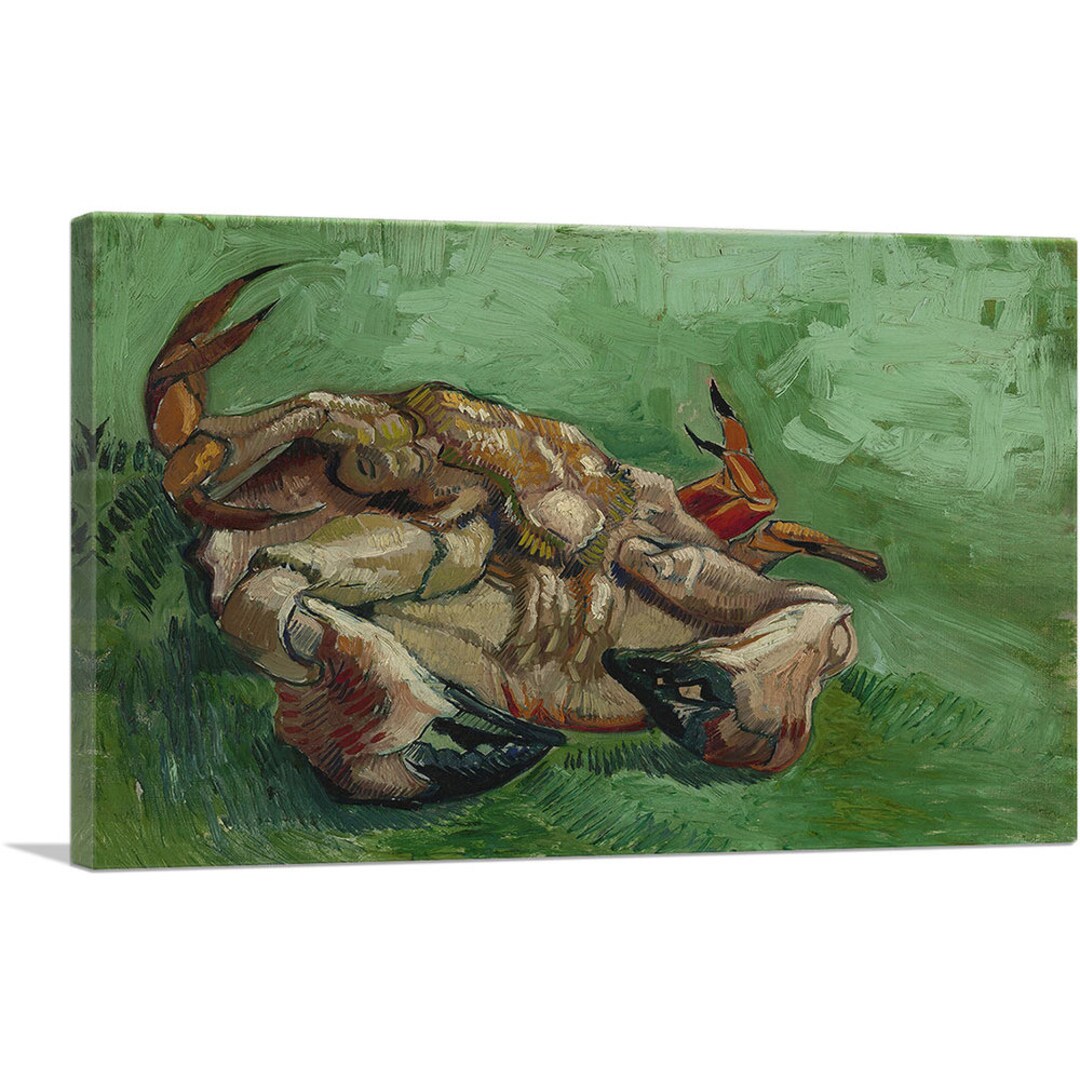 ARTCANVAS A Crab on Its Back 1888 by Vincent Van Gogh Canvas Art Print ...