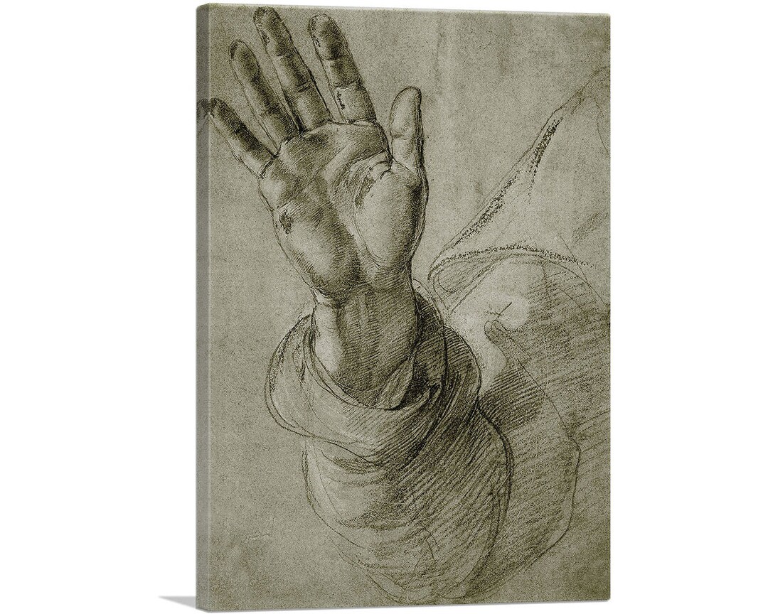 ARTCANVAS Upraised Right Hand, With Palm Facing Outward 1520 by Raphael ...