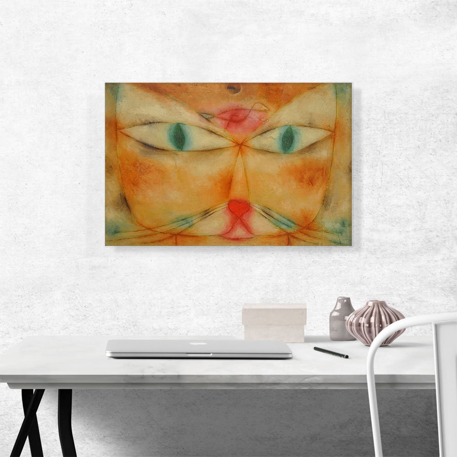 ARTCANVAS Cat and Bird 1928 by Paul Klee Canvas Art Print - Etsy